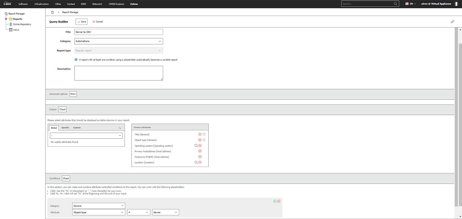 Automated CSV export with i-doit