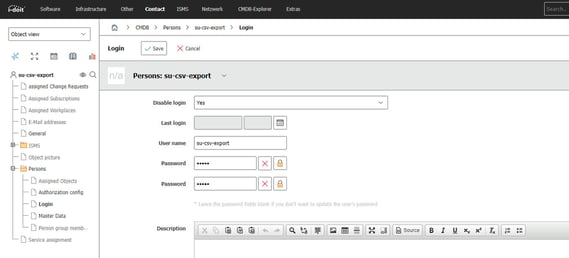 Automated CSV export with i-doit