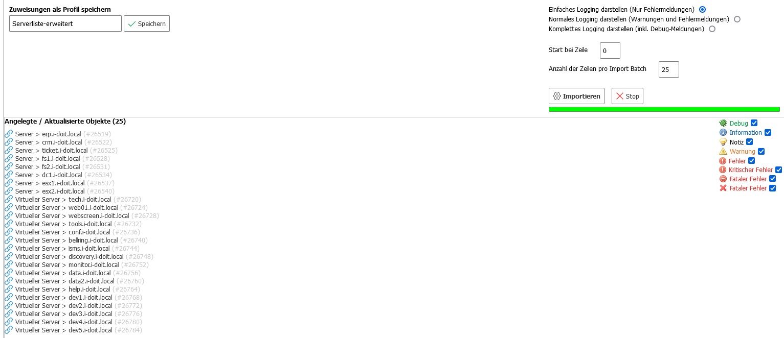 Server-Dokumentation mit i-doit
