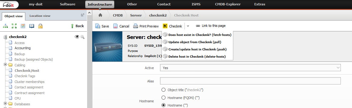Monitoring with Checkmk and i-doit